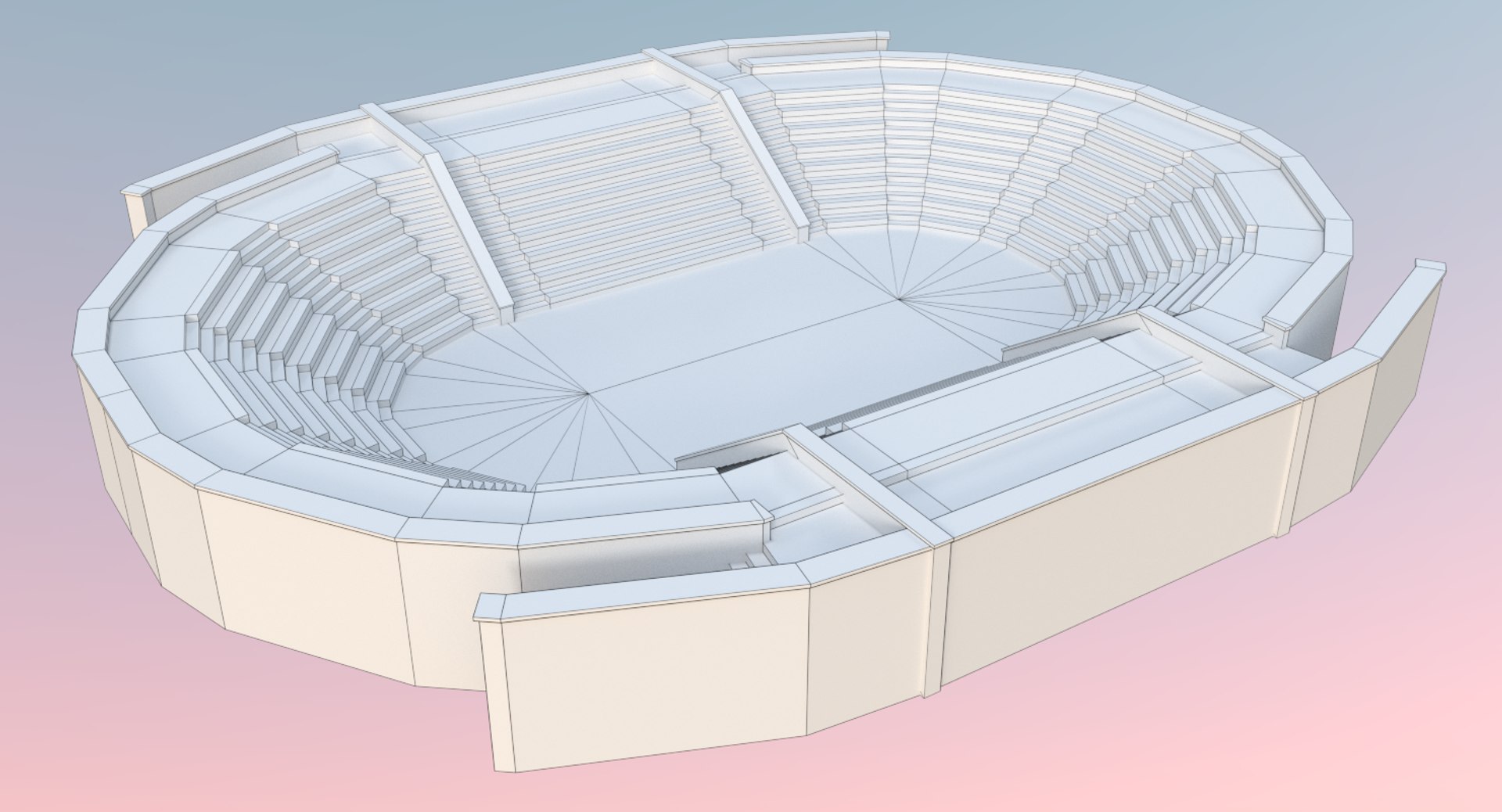 Ancient Amphitheatre 3D Model - TurboSquid 1174152