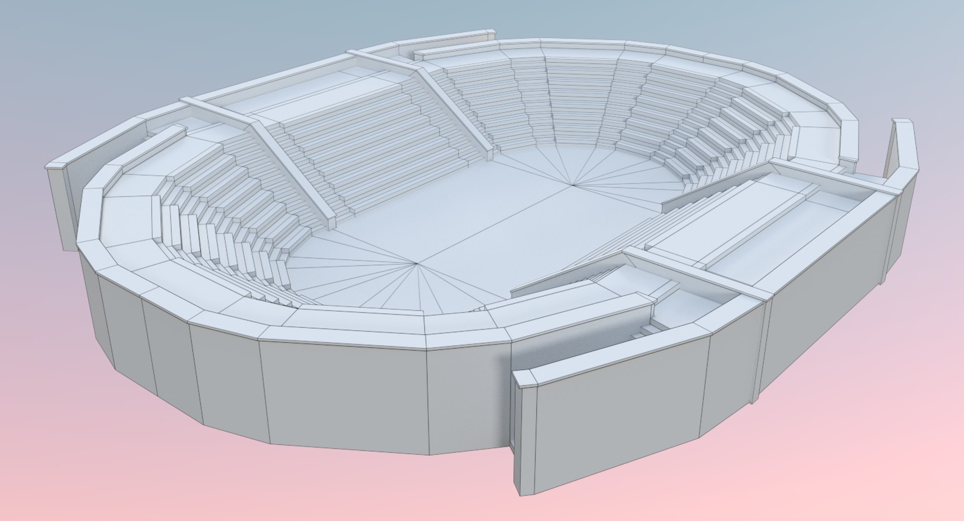 Ancient Amphitheatre 3D Model - TurboSquid 1174152