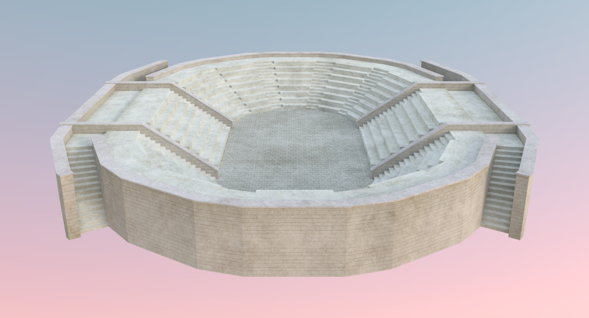 Ancient Amphitheatre 3D Model - TurboSquid 1174152