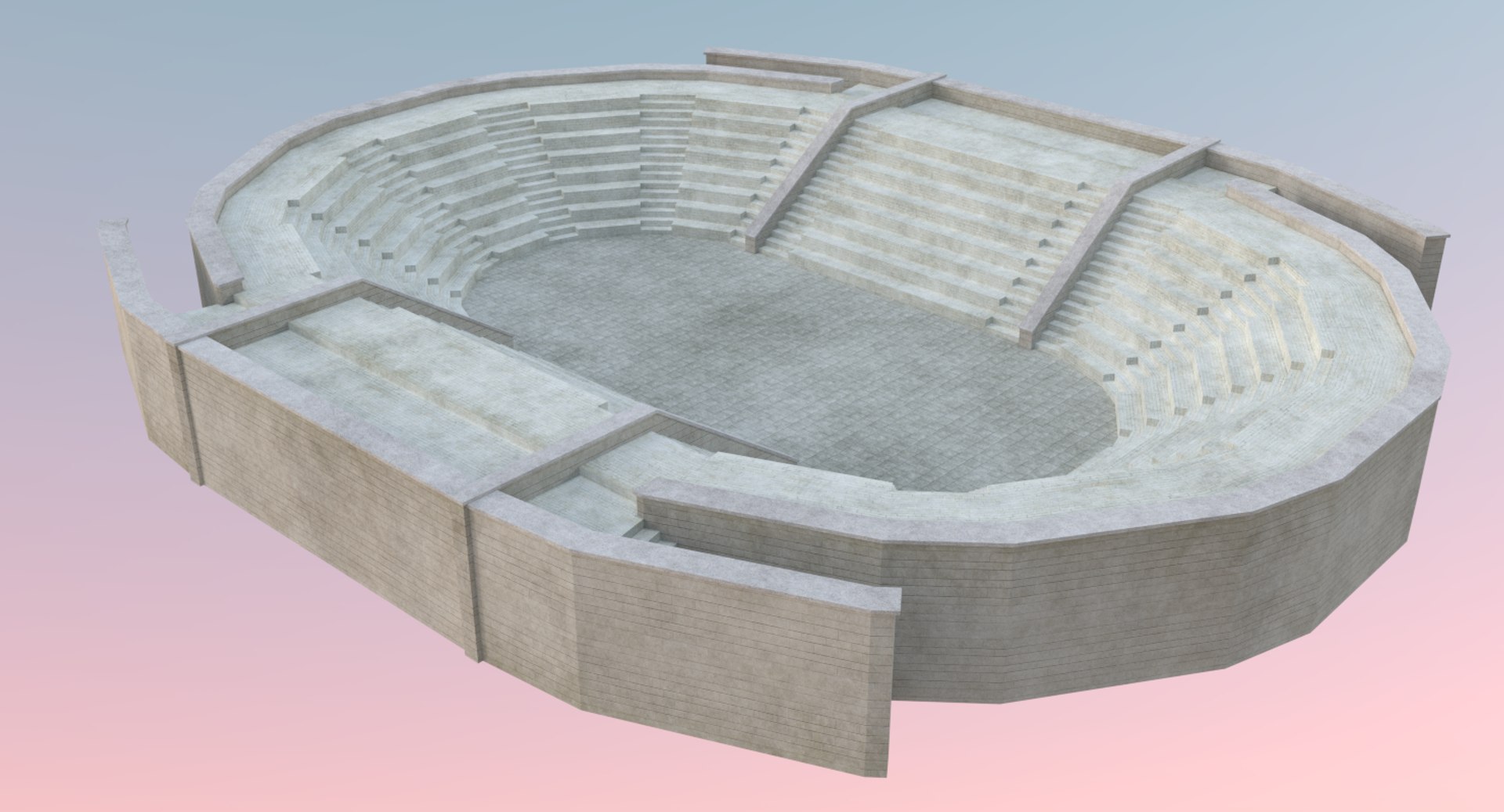 Ancient Amphitheatre 3D Model - TurboSquid 1174152