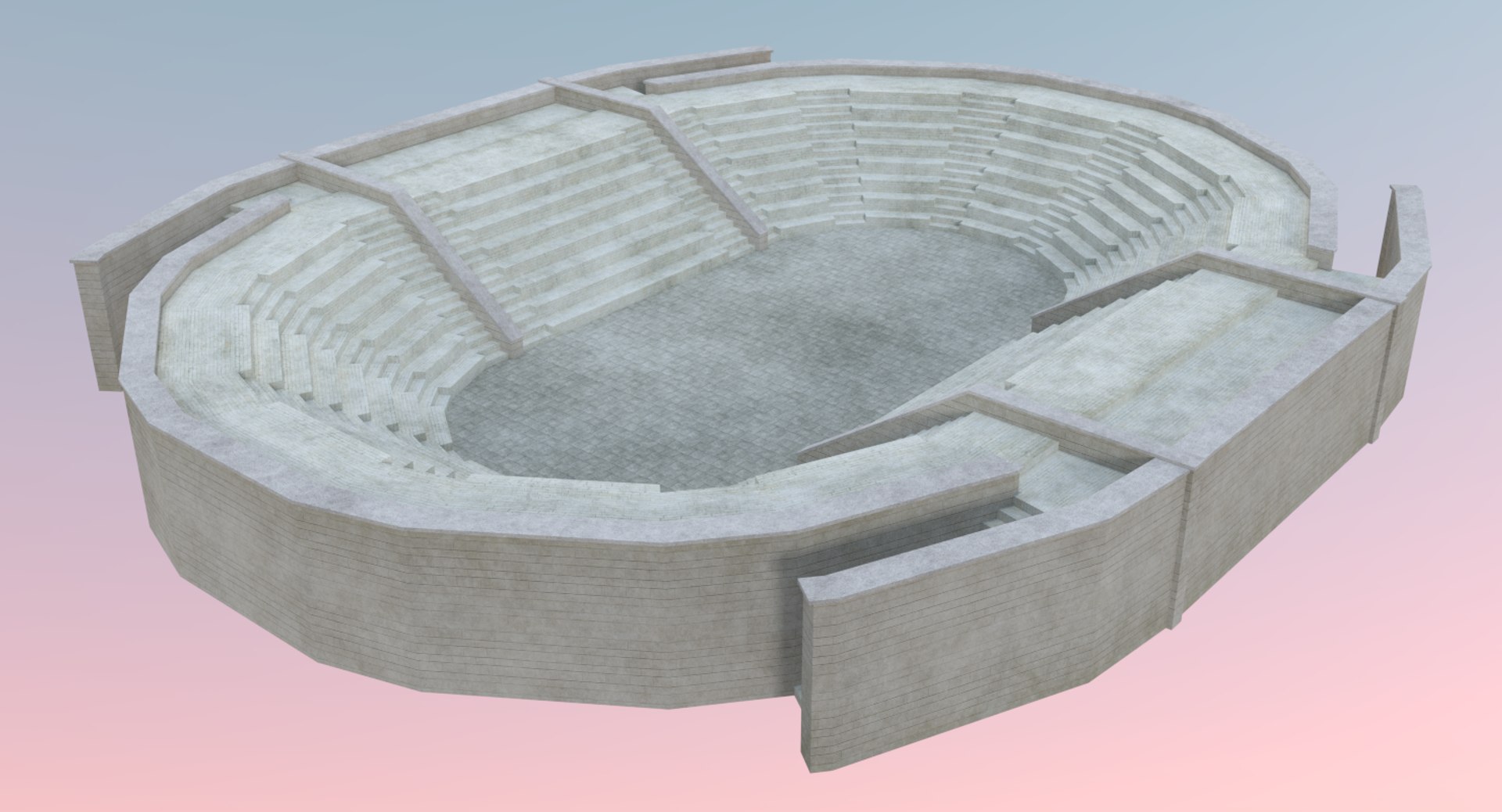 Ancient Amphitheatre 3D Model - TurboSquid 1174152