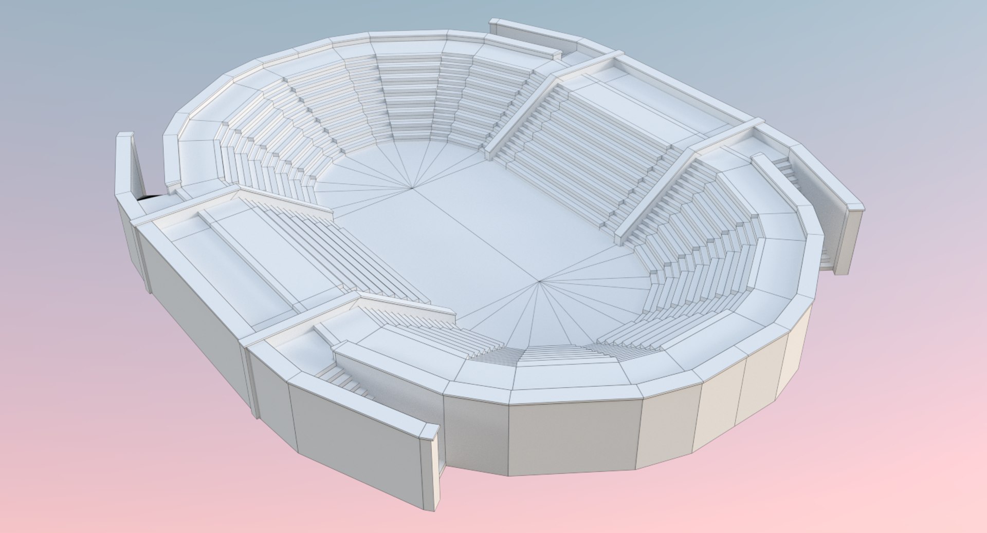 Ancient Amphitheatre 3D Model - TurboSquid 1174152