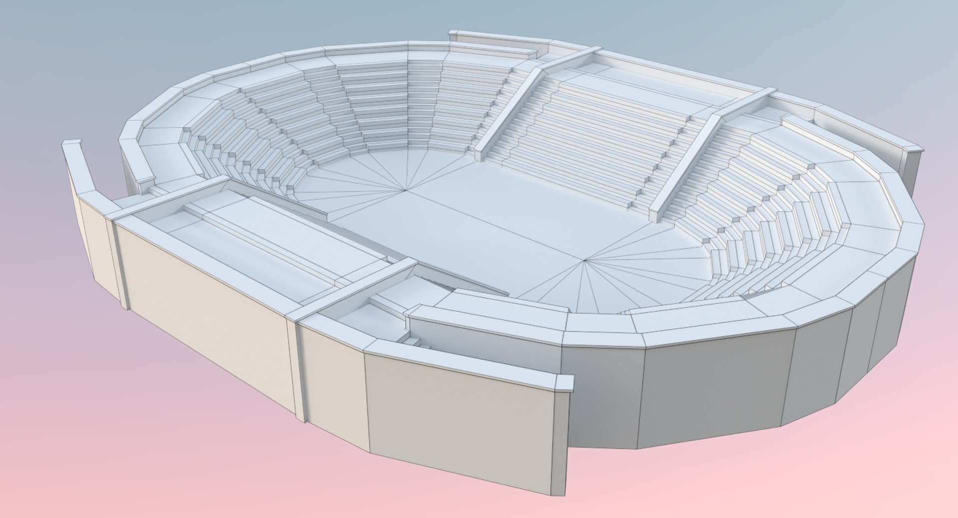 Ancient Amphitheatre 3D Model - TurboSquid 1174152