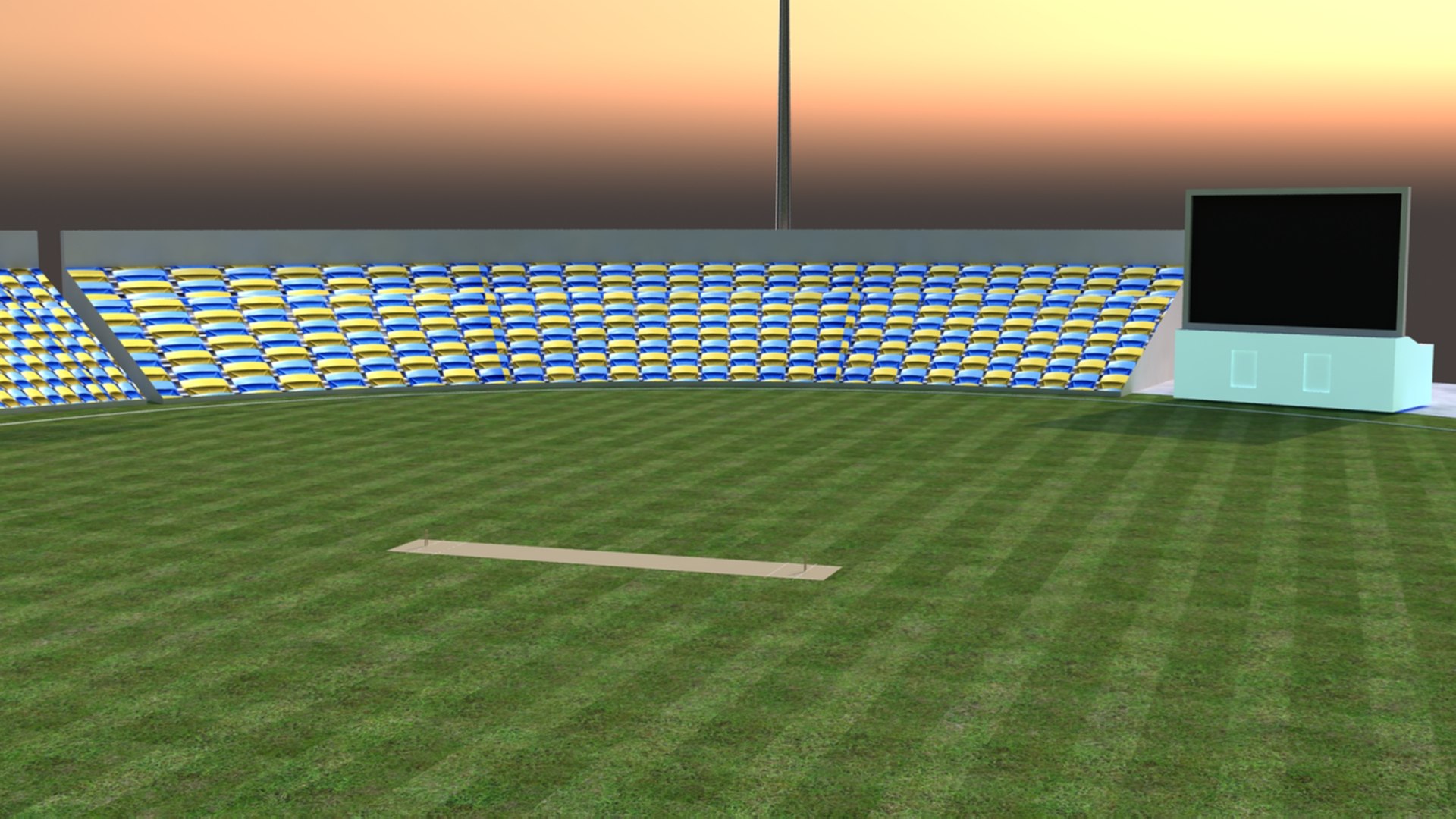 Kensington Oval Stadium 3D Model - TurboSquid 1775409