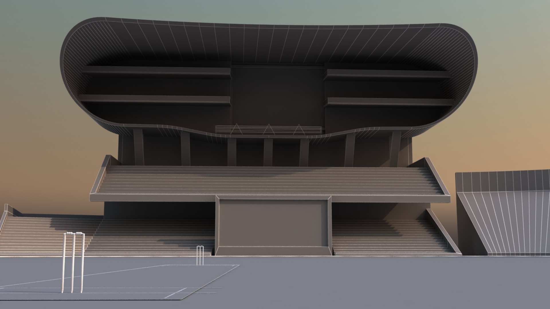 Kensington Oval Stadium 3D Model - TurboSquid 1775409