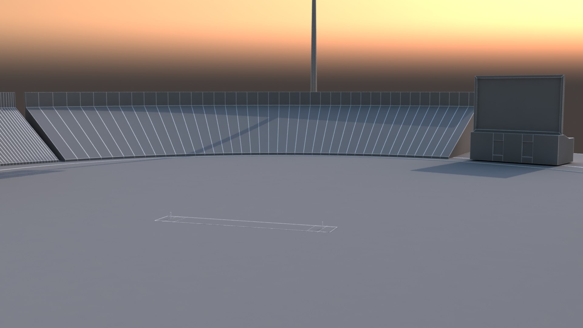 Kensington Oval Stadium 3D Model - TurboSquid 1775409