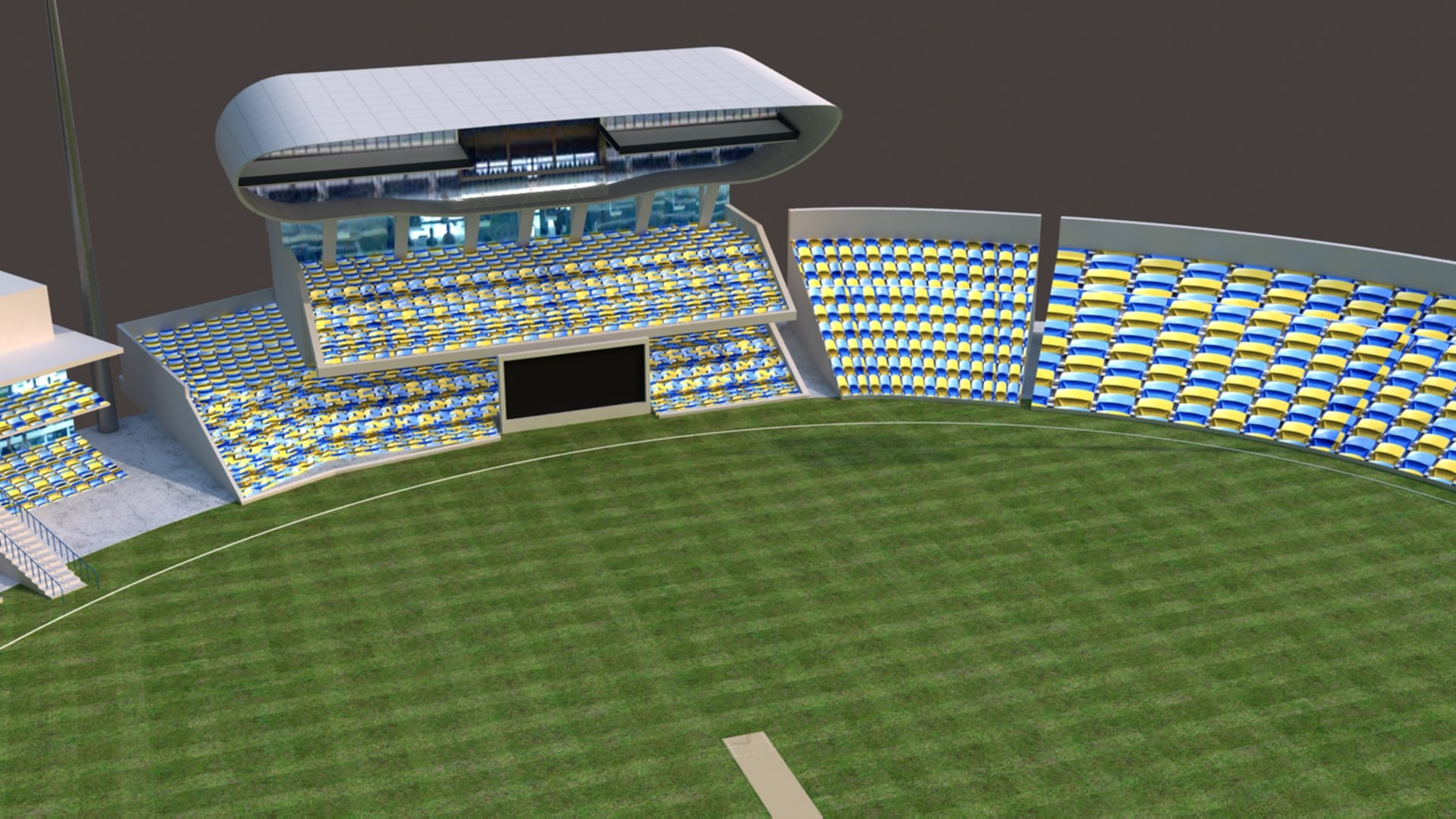 Kensington Oval Stadium 3D Model - TurboSquid 1775409