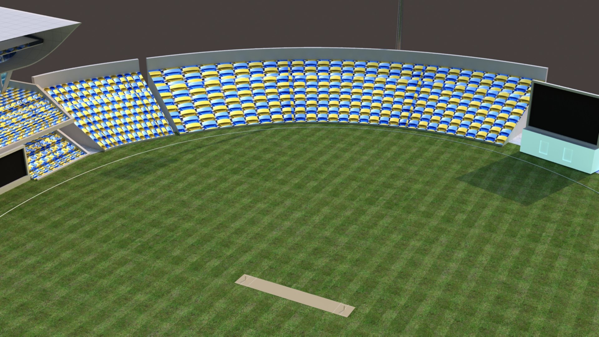 Kensington Oval Stadium 3D Model - TurboSquid 1775409
