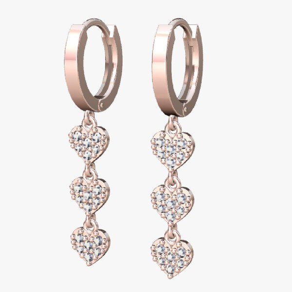 Earrings Blender Models for Download | TurboSquid