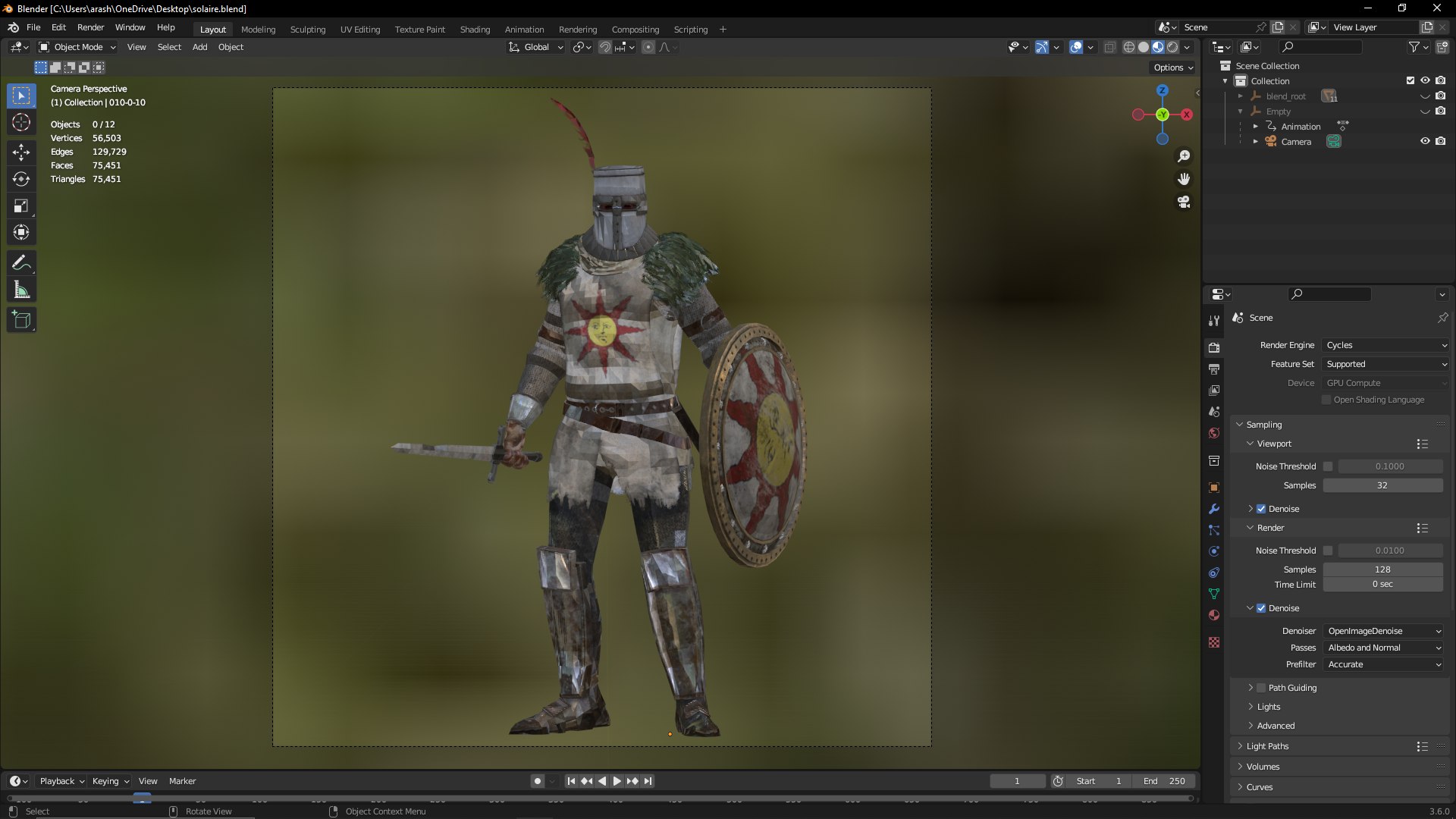 3D Solaire of Astora Sculpt - TurboSquid 2096648