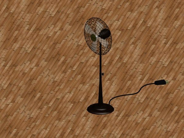 3d model fan