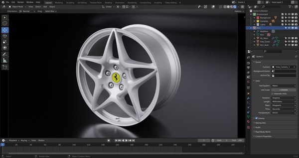 3D Ferrari Rim - TurboSquid 1991906