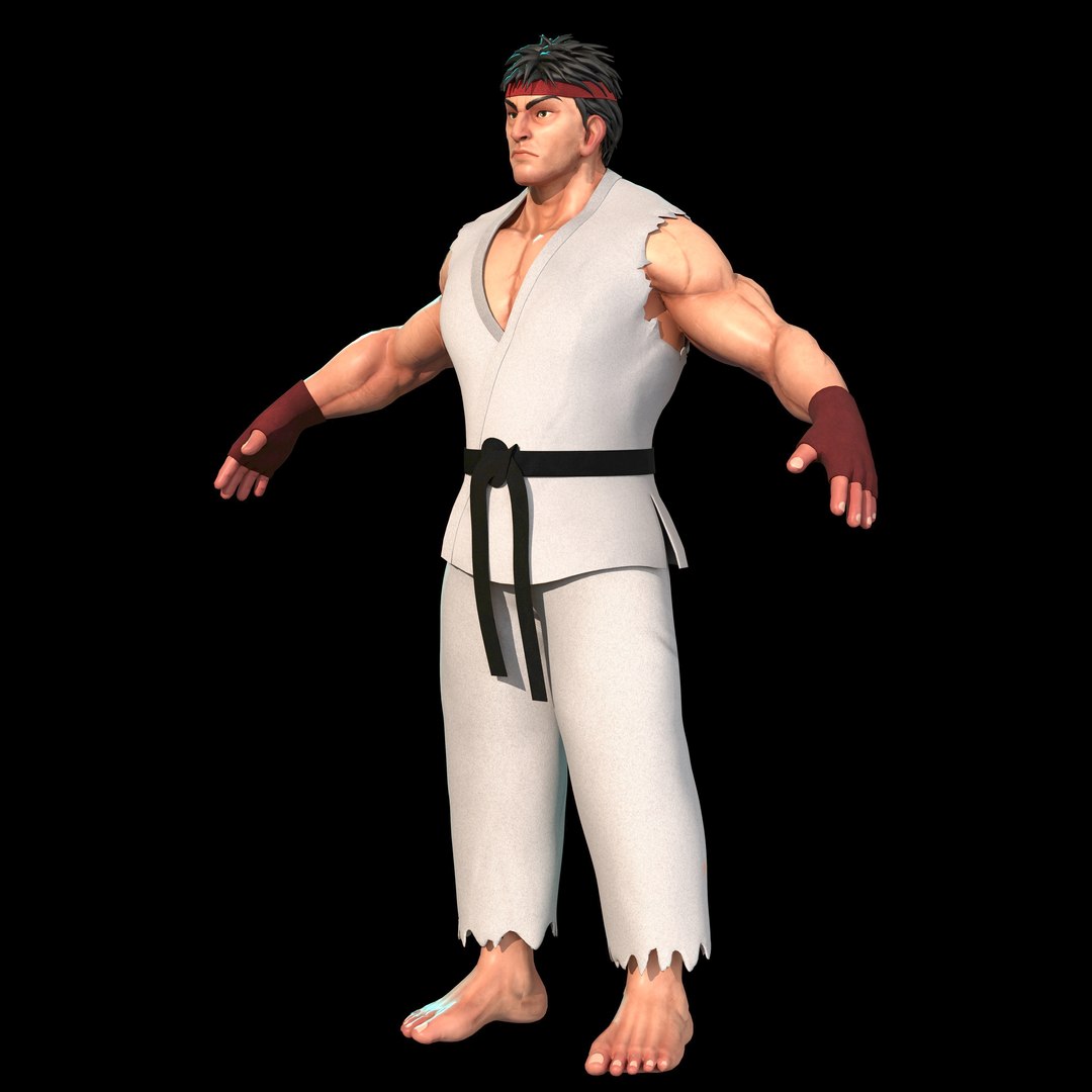 3D Street Fighter - Ryu 3D Model - TurboSquid 2245480
