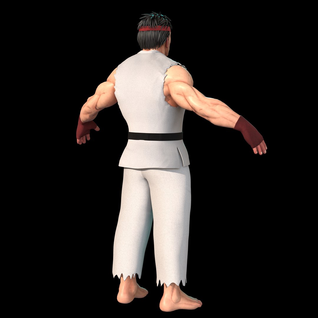 3D Street Fighter - Ryu 3D Model - TurboSquid 2245480