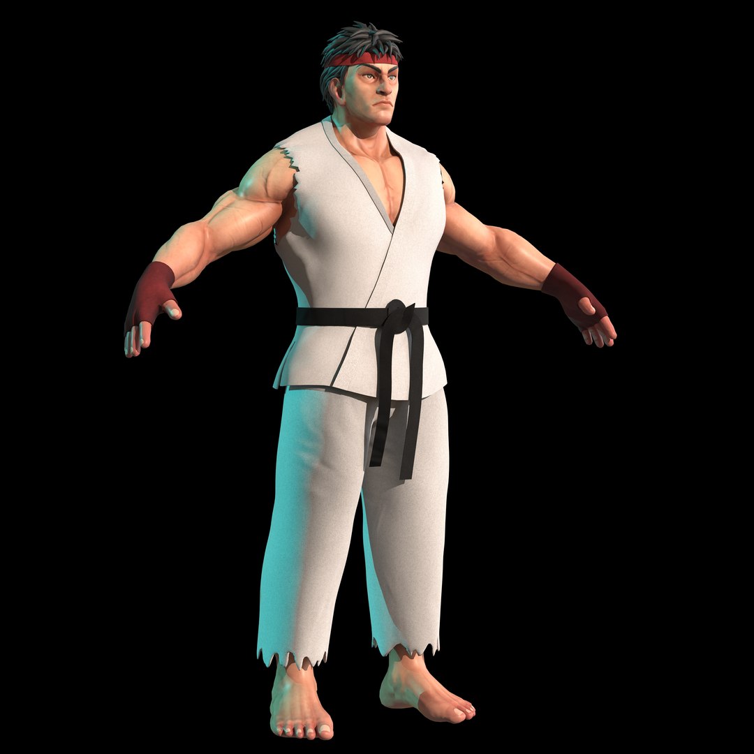 3D Street Fighter - Ryu 3D Model - TurboSquid 2245480