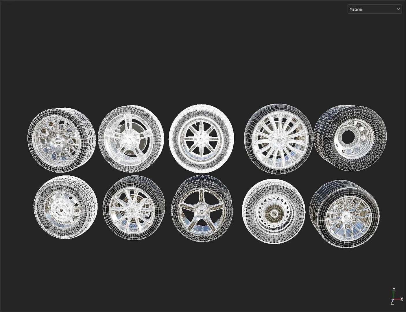 3D Model Wheel Set - TurboSquid 2060981