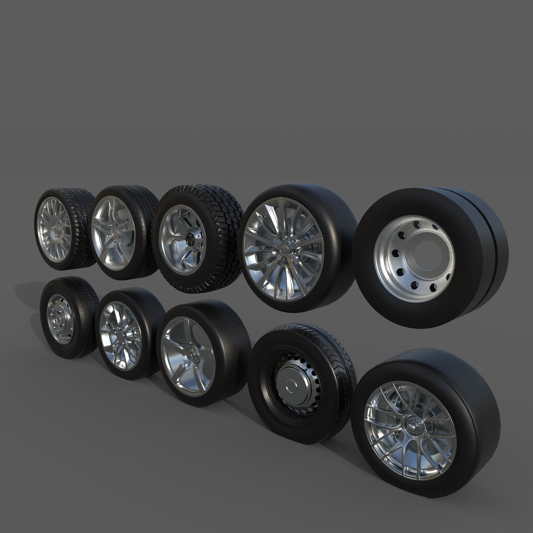 3D Model Wheel Set - TurboSquid 2060981