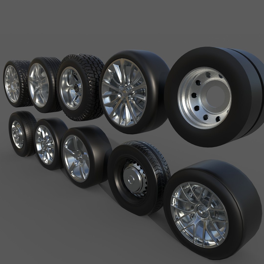 3D Model Wheel Set - TurboSquid 2060981