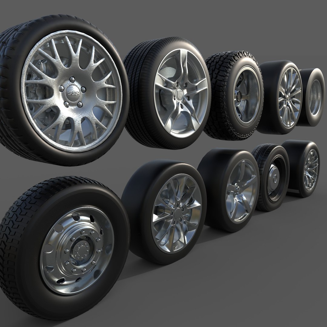 3D Model Wheel Set - TurboSquid 2060981