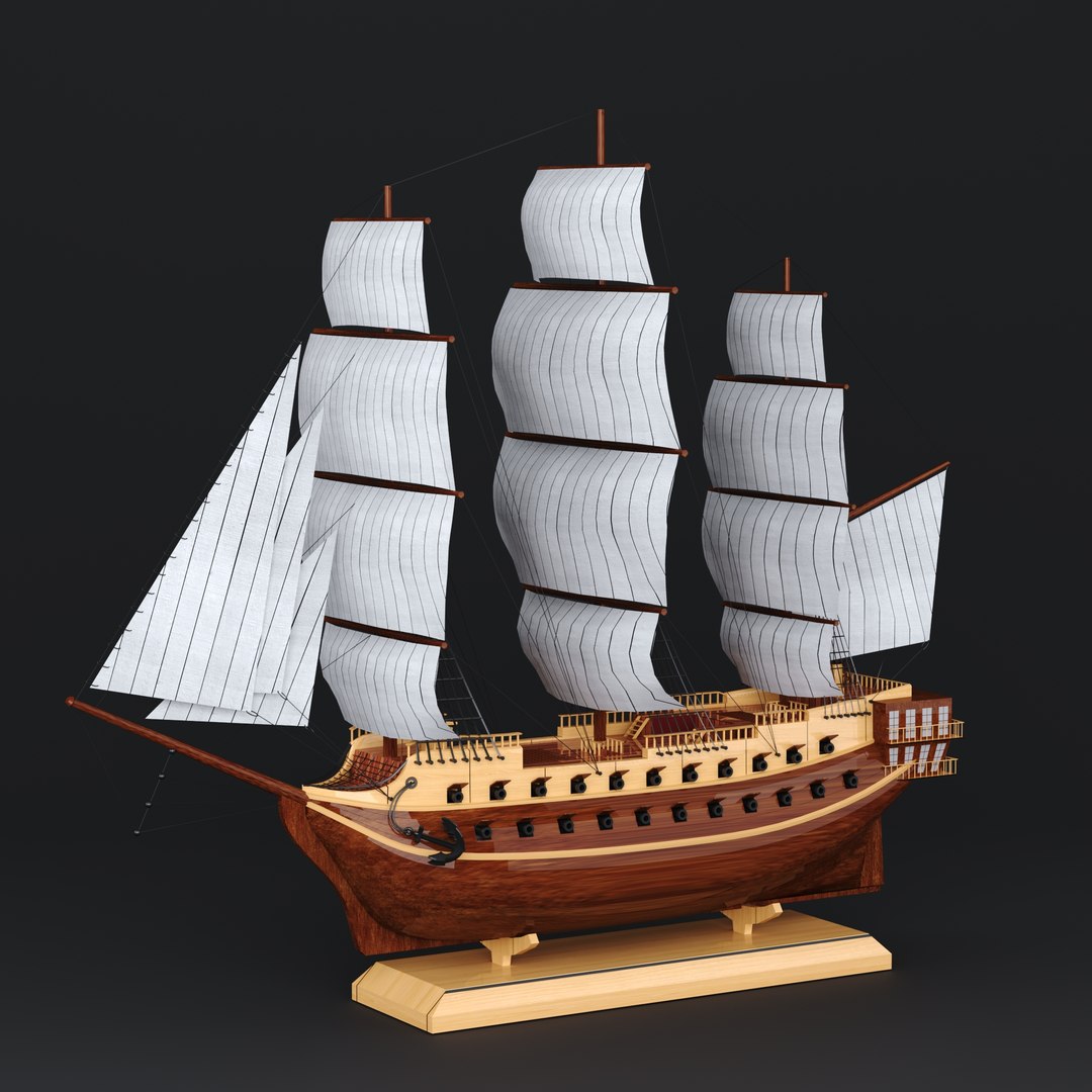 Decorative Boat 3D - TurboSquid 2135527