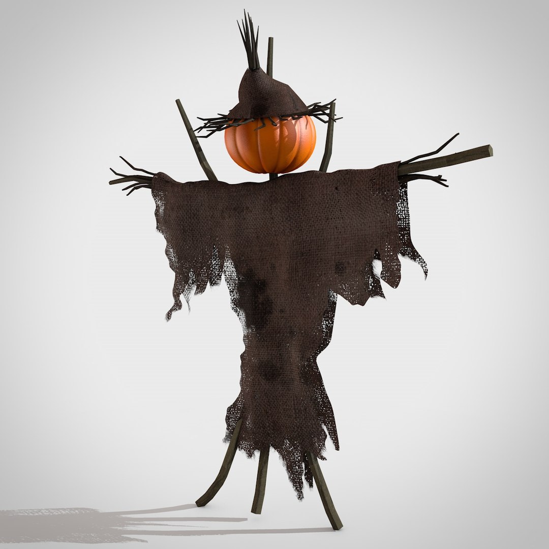3d Scarecrow Jack O Model