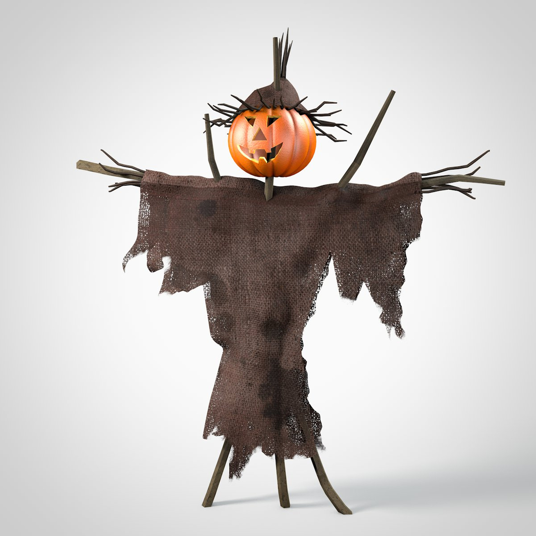 3d Scarecrow Jack O Model