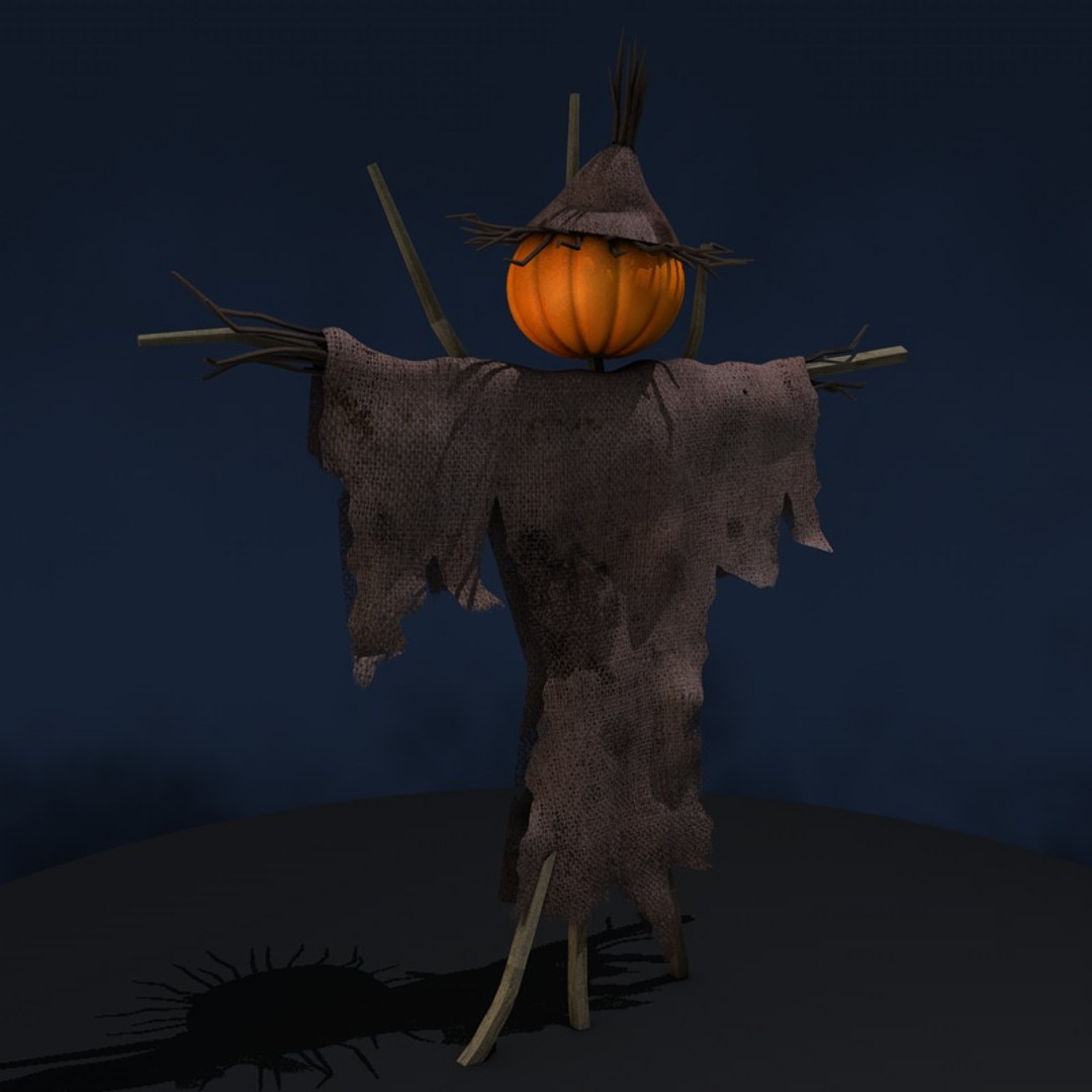 3d Scarecrow Jack O Model
