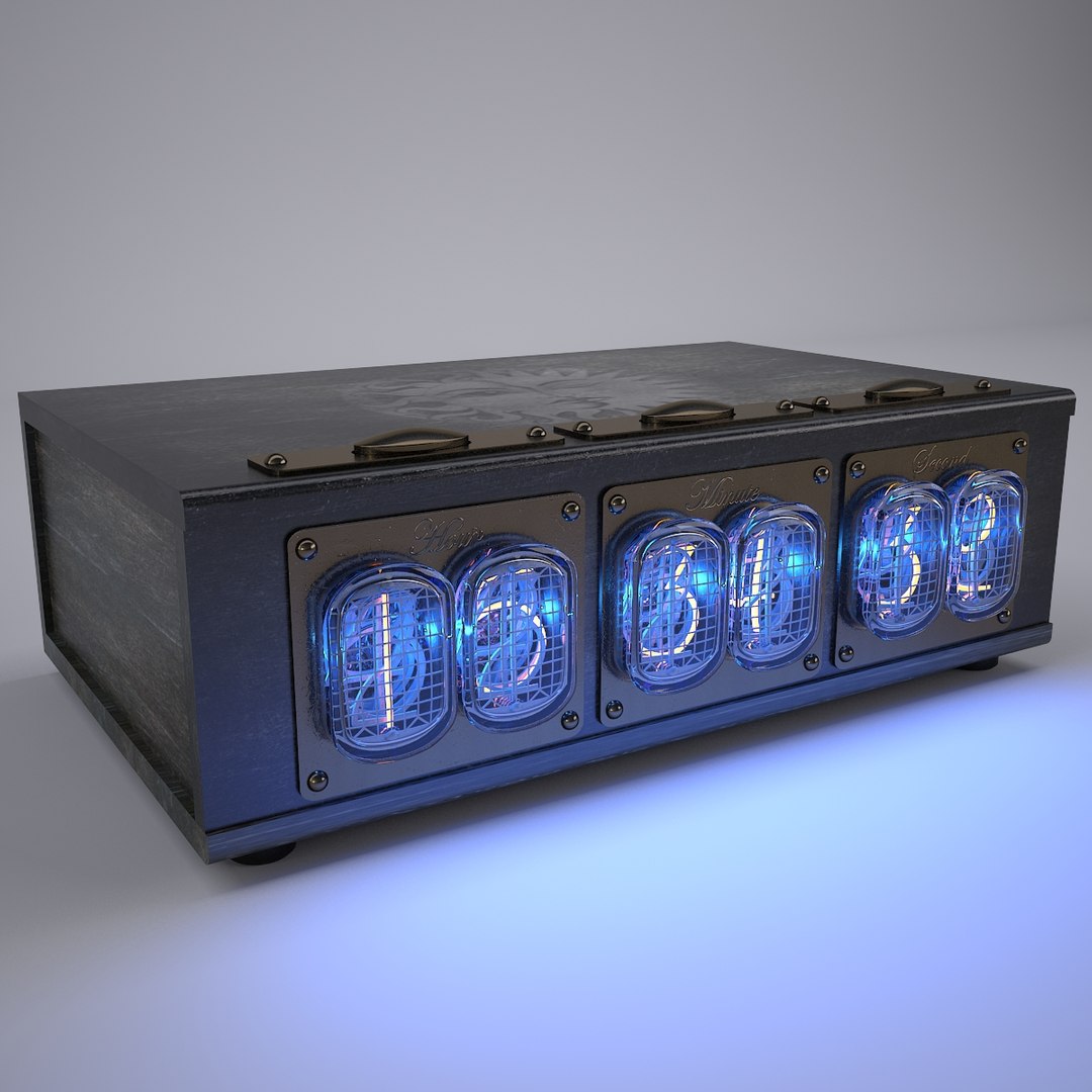 Nixie Clock 3d 3ds