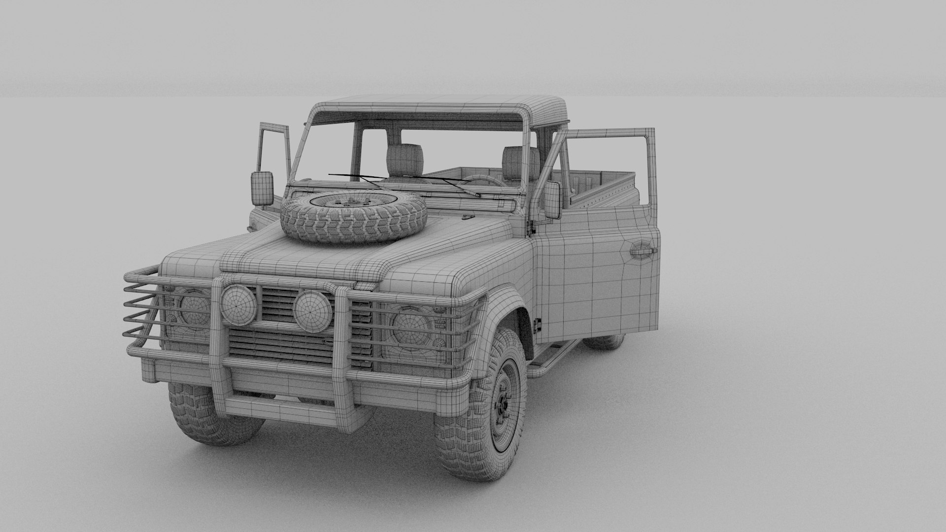3d Land Rover Defender 110 Model