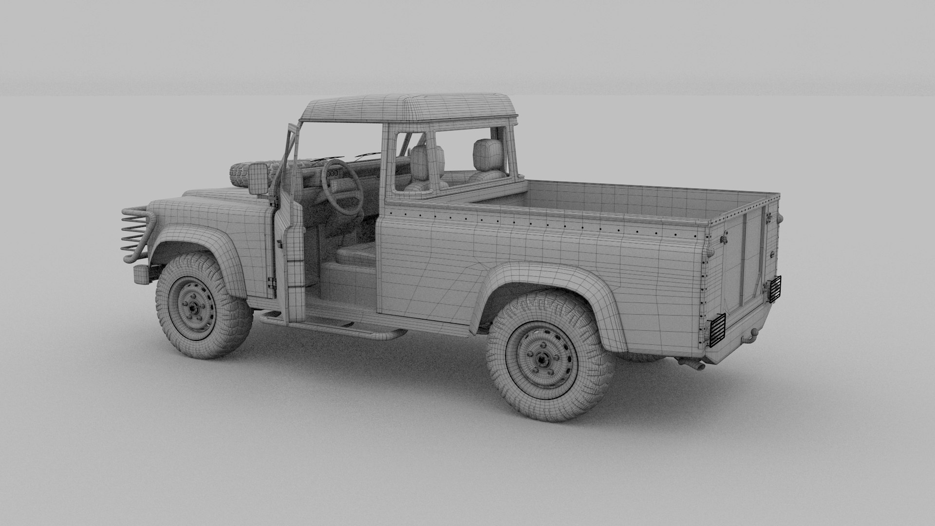 3d land rover defender 110 model