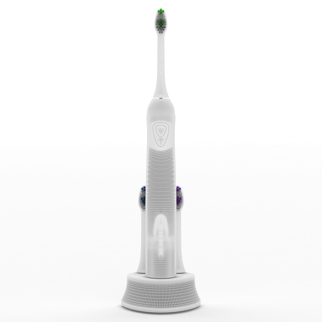 3d Model Realistic Electric Toothbrush