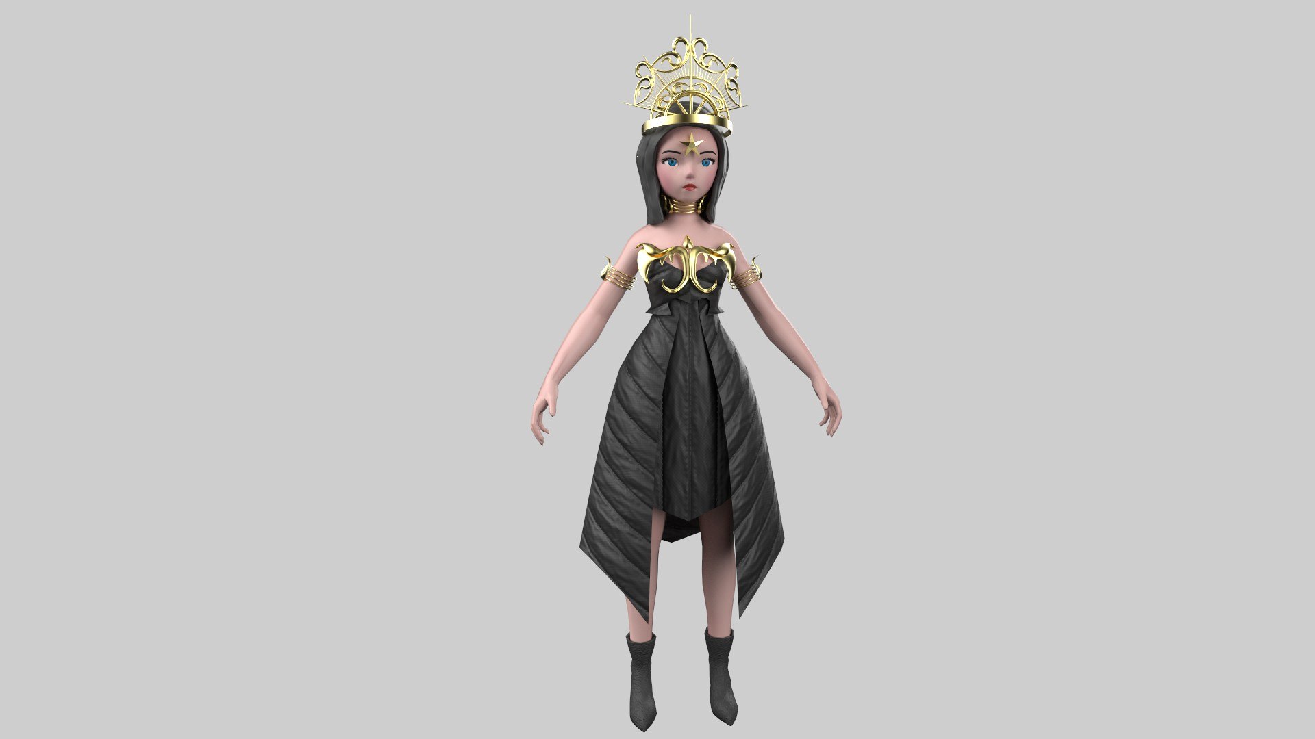 Girl Toonish Model - TurboSquid 2091315