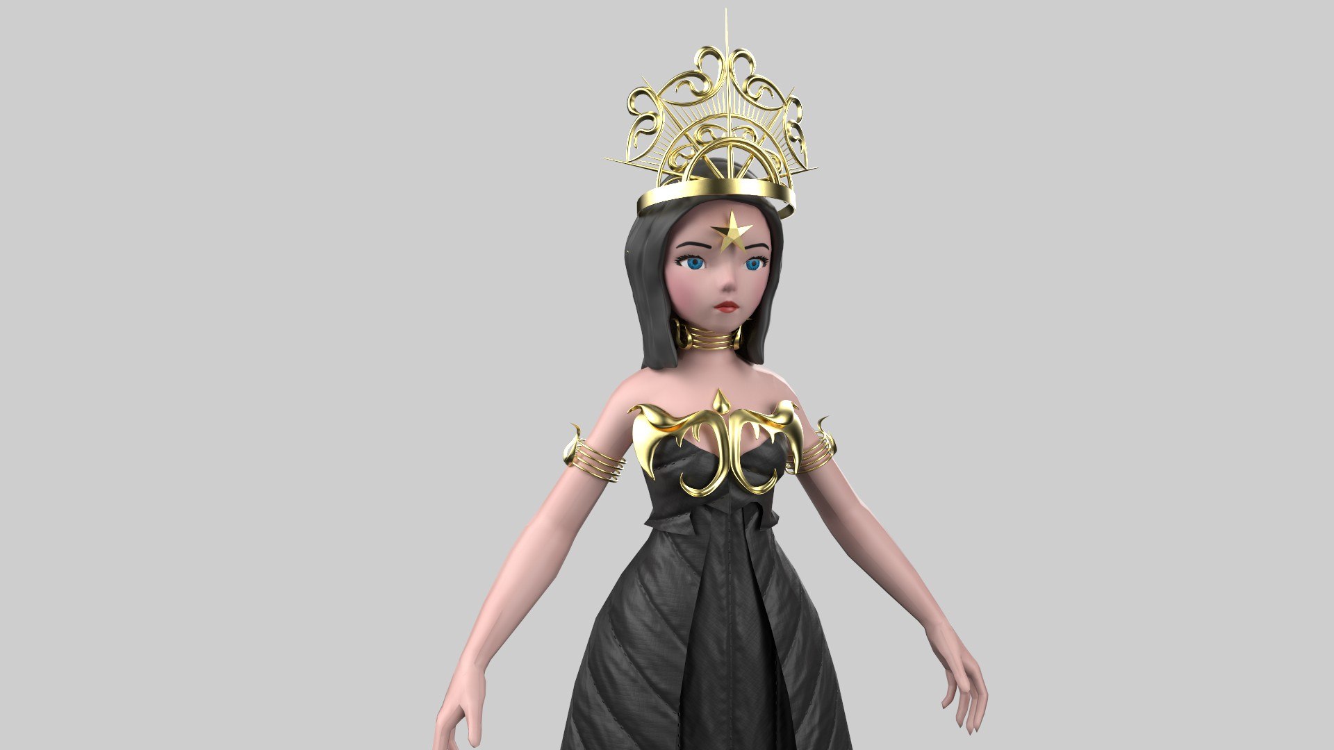 Girl Toonish Model - TurboSquid 2091315