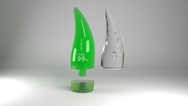 Aloe soothing gel bottle 3D model - TurboSquid 1872480