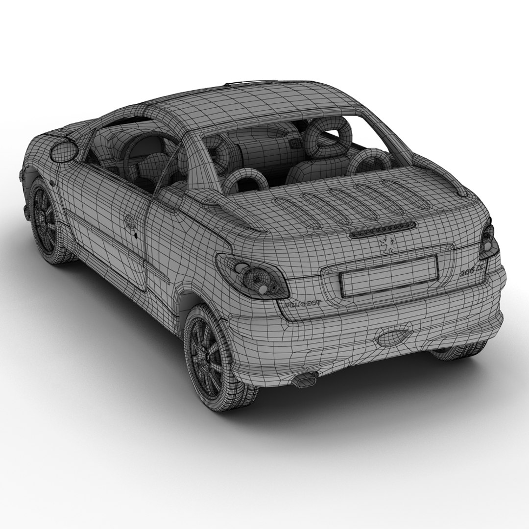 3d Peugeot 206 Cc