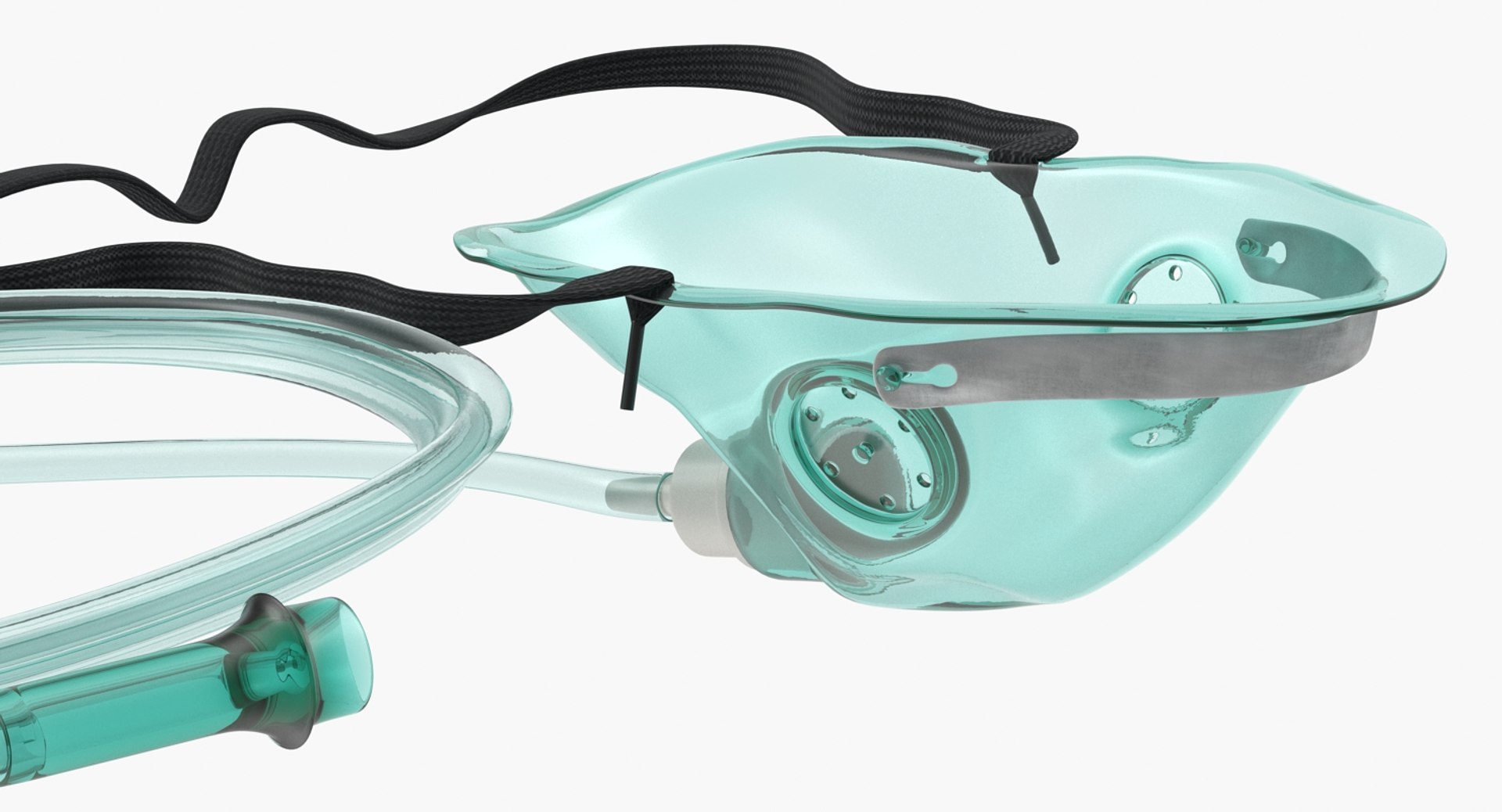 Pediatric Oxygen Mask Tube Model - TurboSquid 1287782