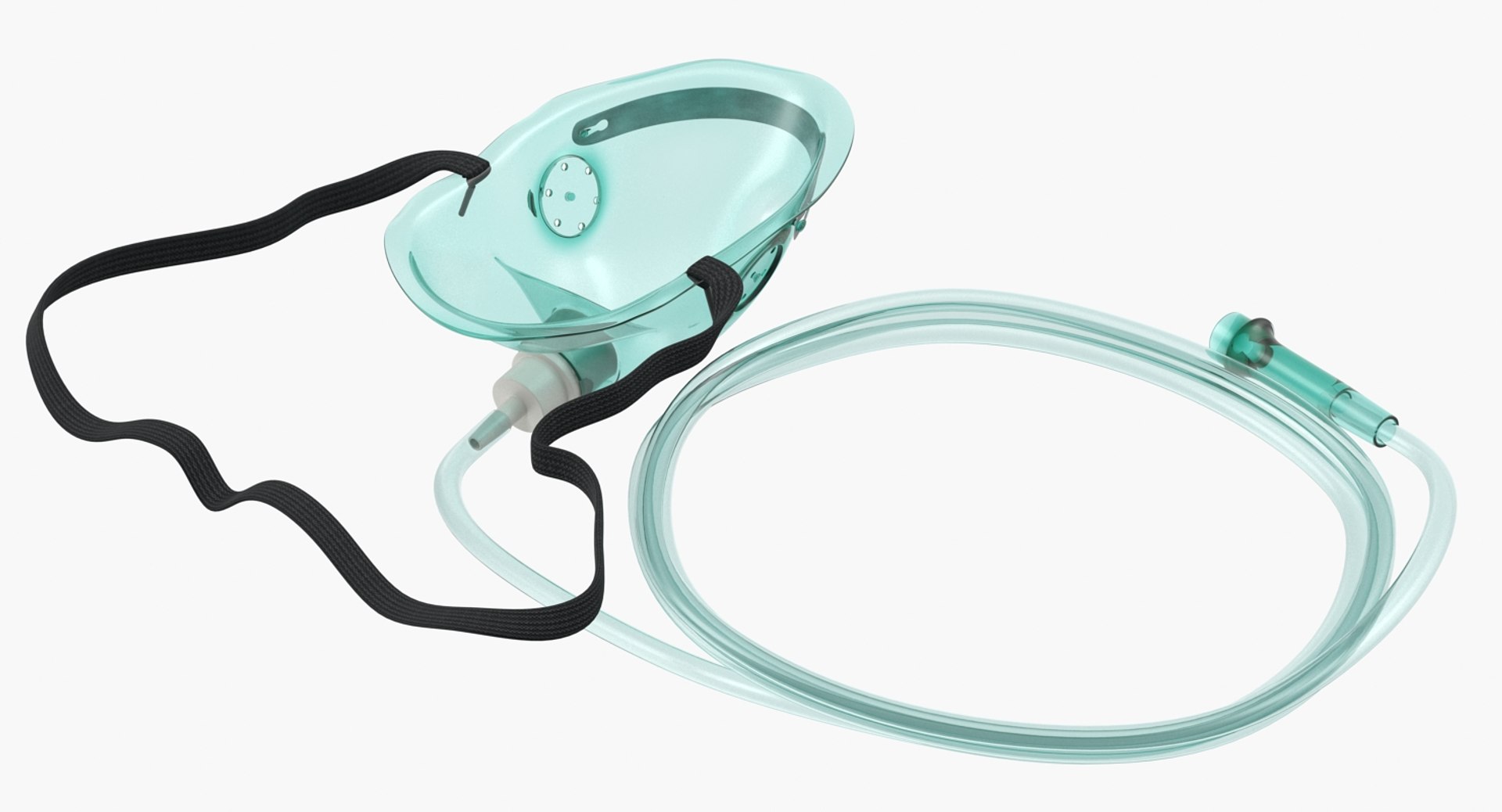 Pediatric Oxygen Mask Tube Model - TurboSquid 1287782