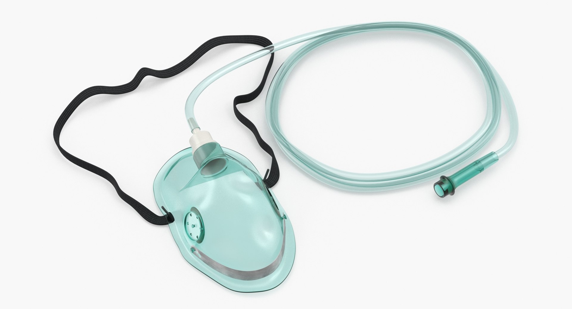 Pediatric oxygen mask tube model - TurboSquid 1287782