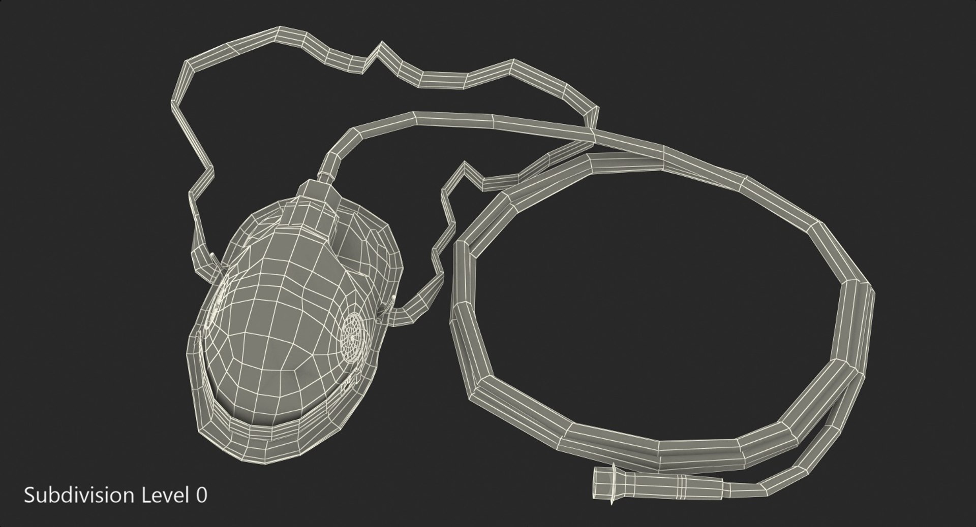 Pediatric Oxygen Mask Tube Model - TurboSquid 1287782