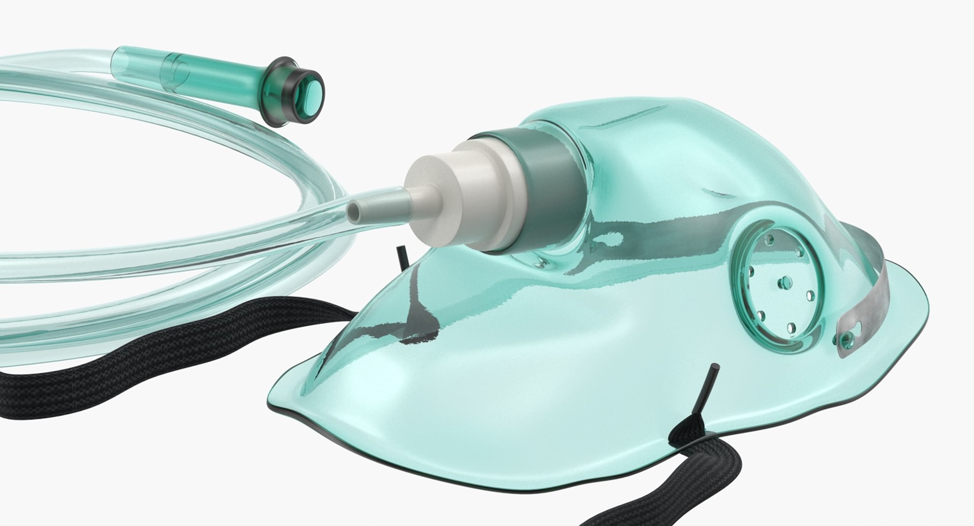 Pediatric Oxygen Mask Tube Model - TurboSquid 1287782
