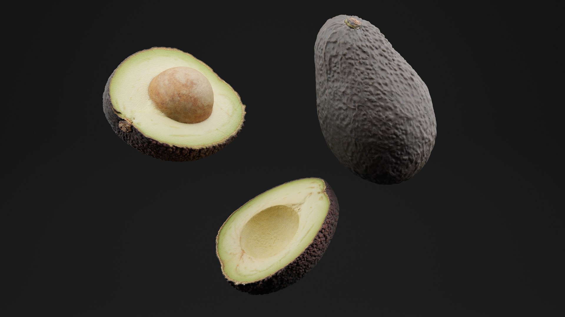 modelo 3d Fruta del aguacate - TurboSquid 2310401