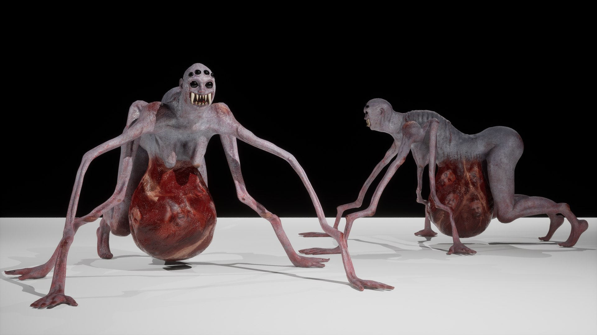 modèle 3D de Personnage de créature araignée réaliste et prêt à jouer ...