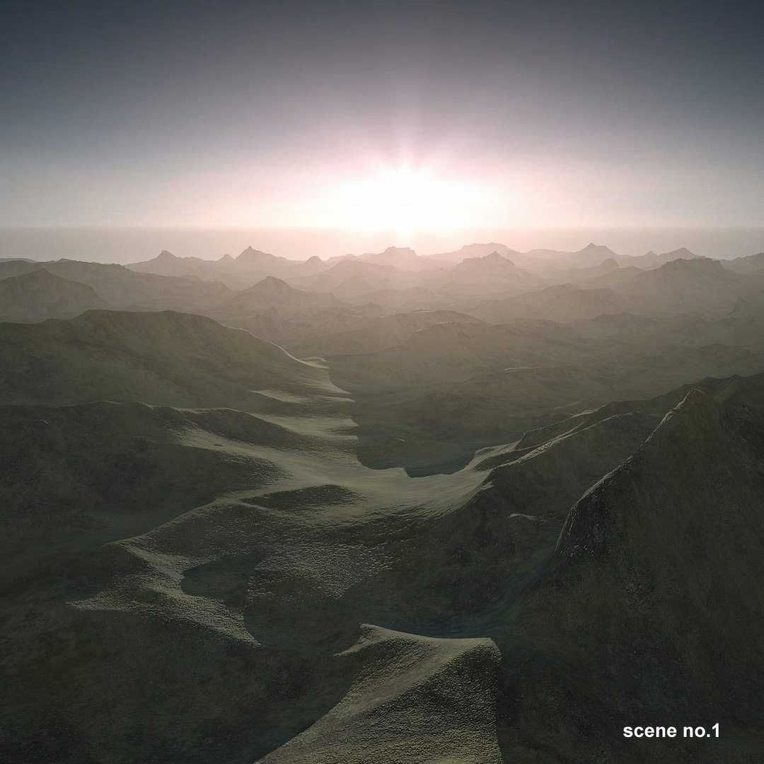 3dsmax Hills Landscape Terrain