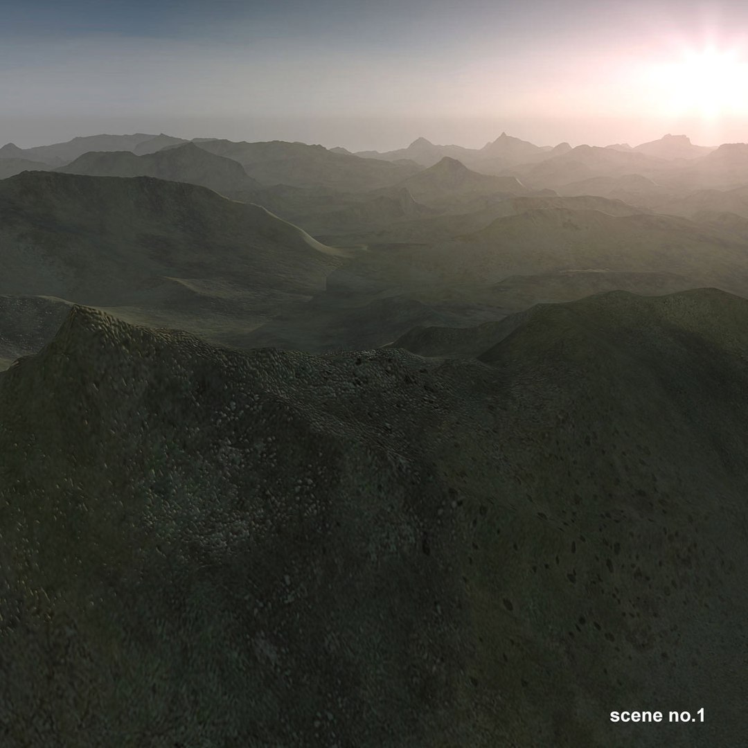 3dsmax Hills Landscape Terrain