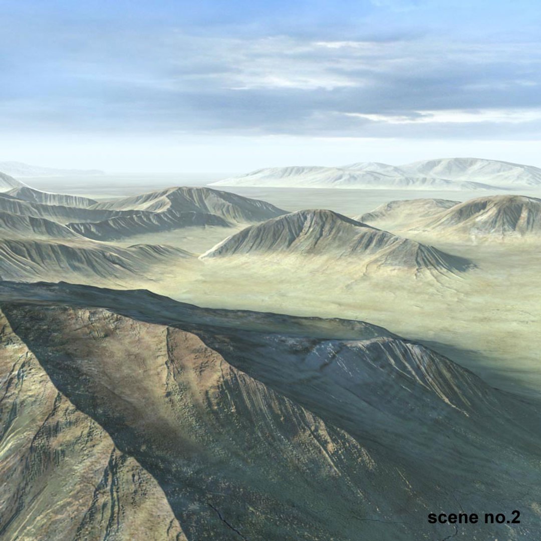 3dsmax Hills Landscape Terrain