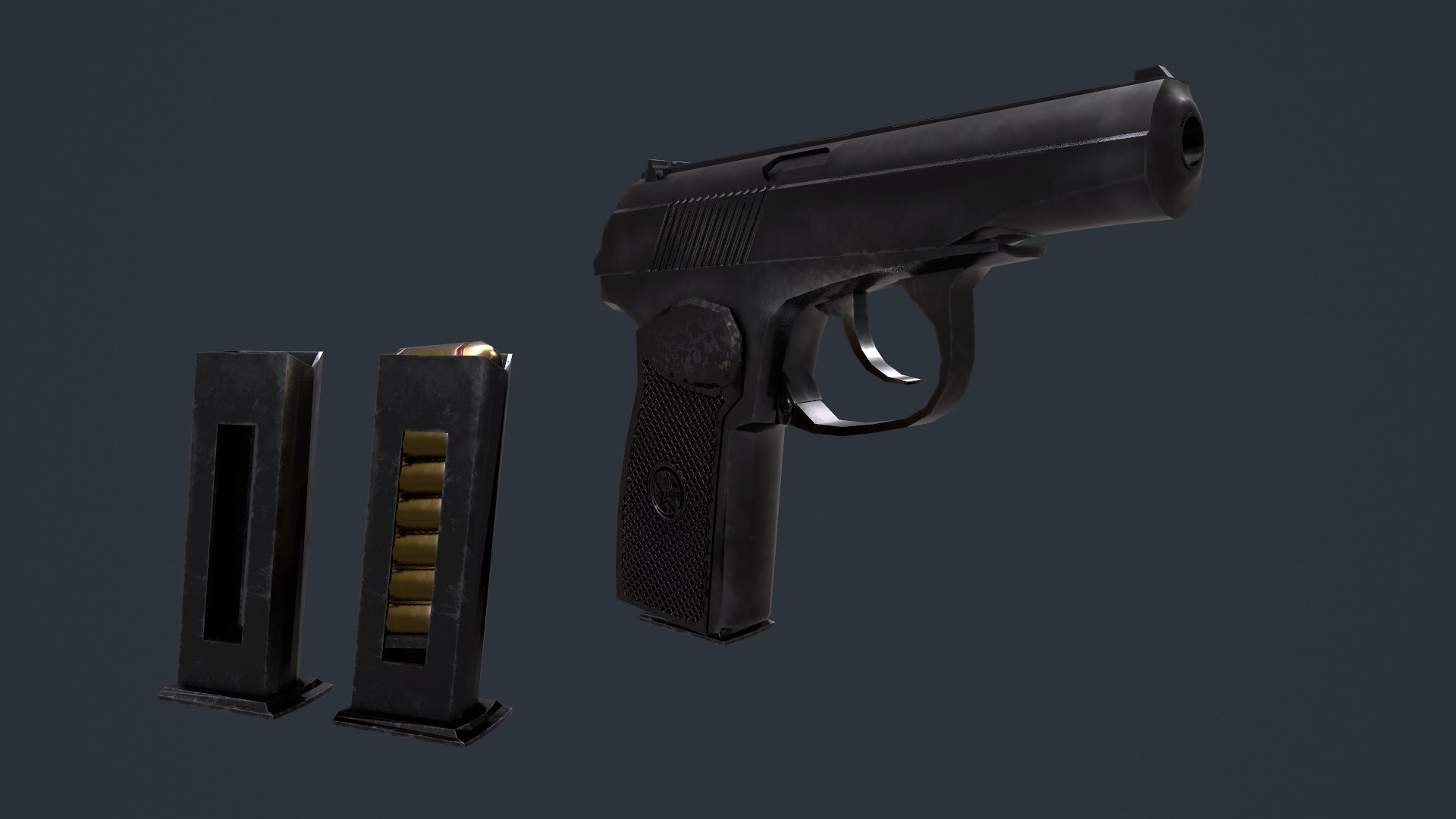 3D Makarov Pistol Model - TurboSquid 1382190
