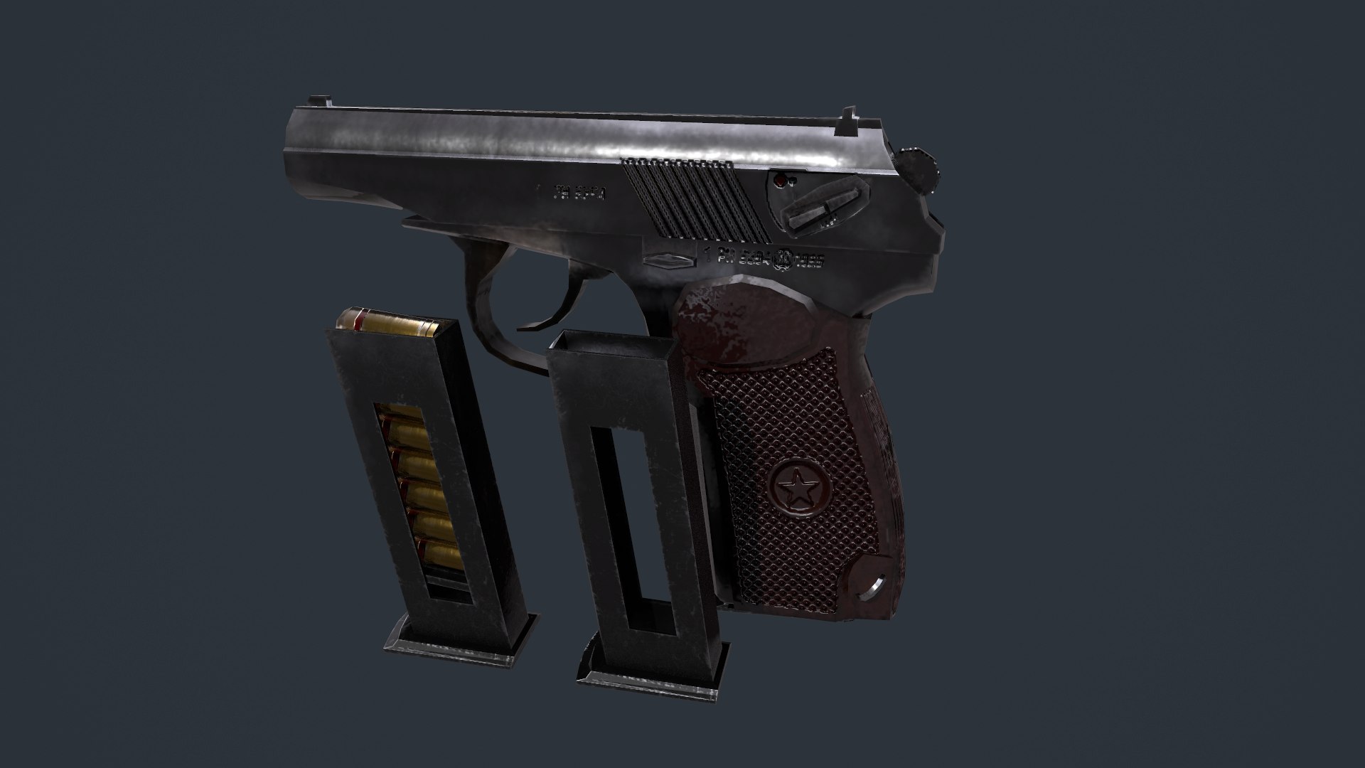 3D Makarov Pistol Model - TurboSquid 1382190