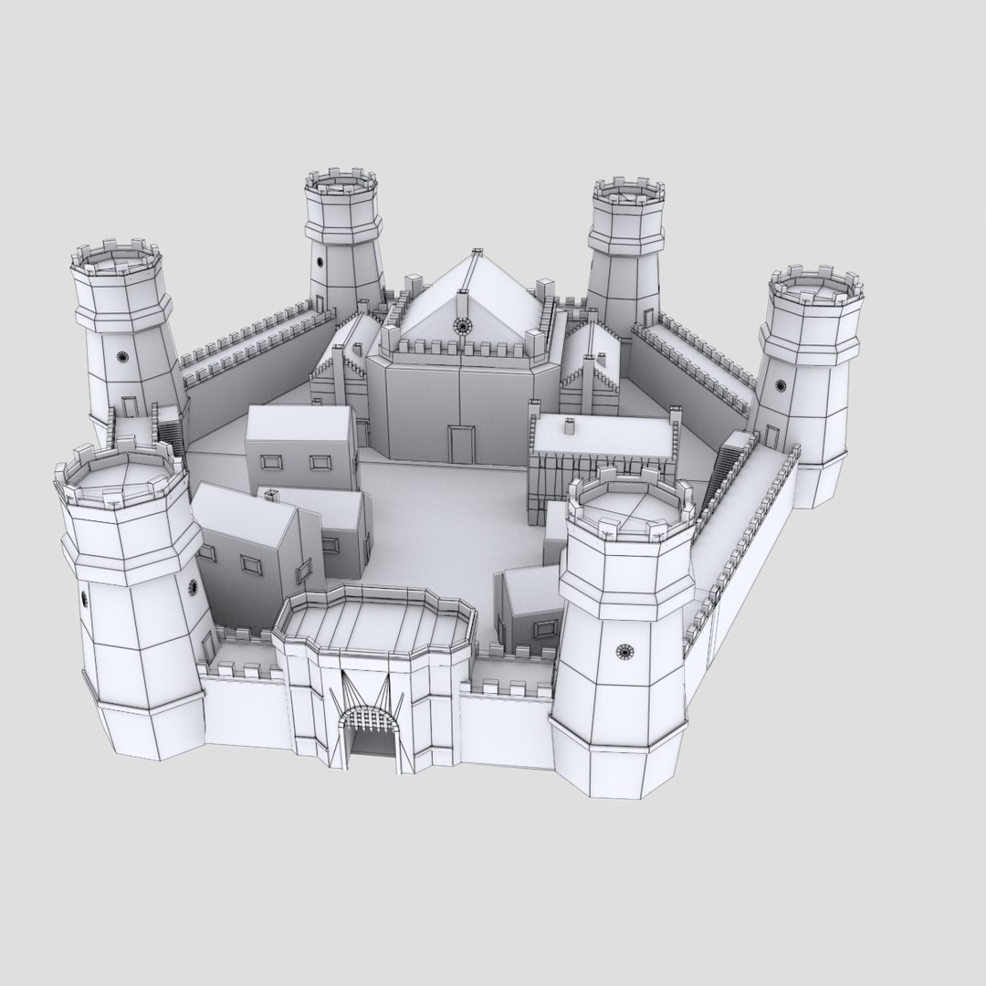 Castle 3d Max