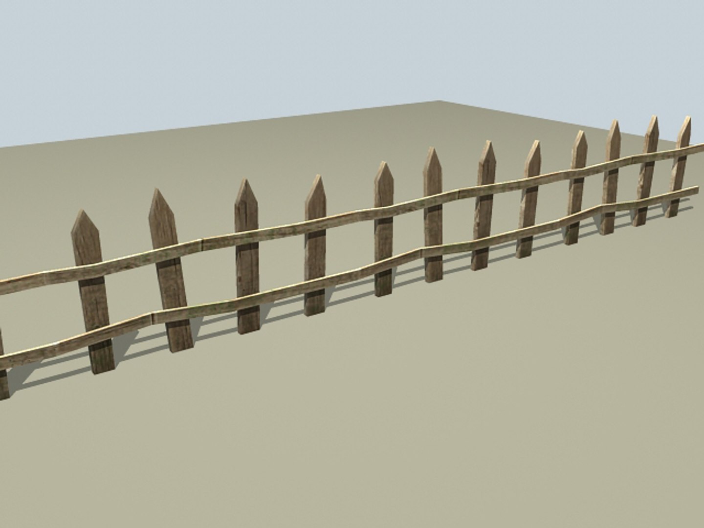 Fence Yards Borders 3d Model