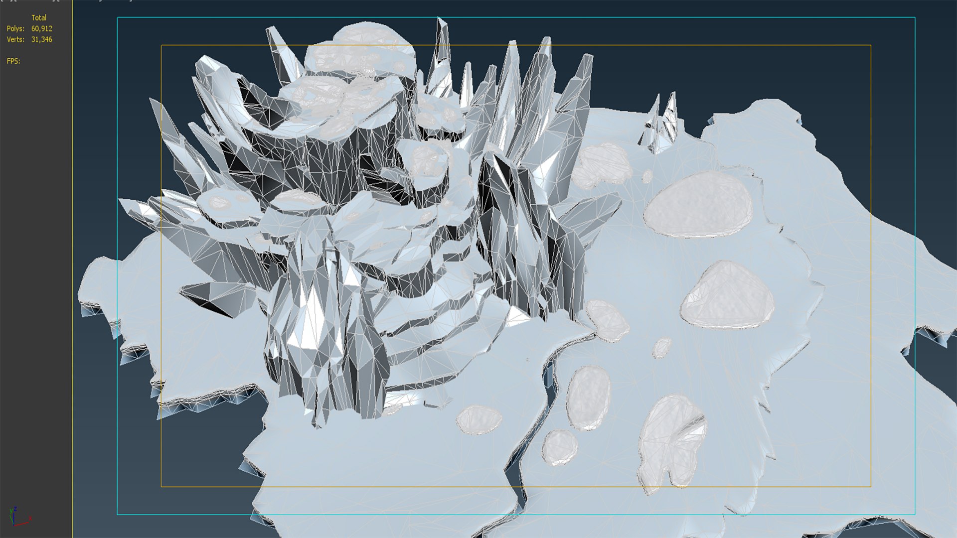 3D Beautiful Cartoon Iceberg Model - TurboSquid 1863071